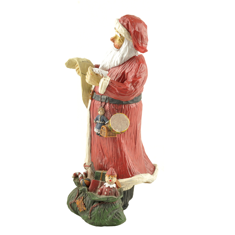 New Product 2020 Resin Santa Claus Statue For Christmas Decoration Gifts...